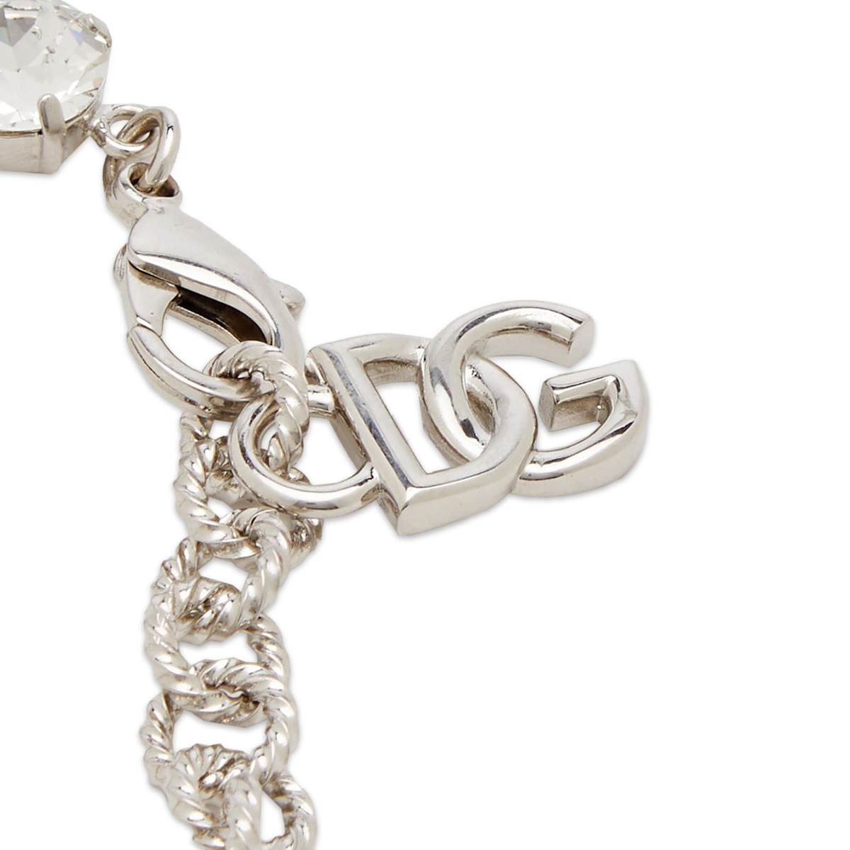 Dolce & Gabbana Women's Crystal Logo Bracelet in Silver/Palladium Dolce ...