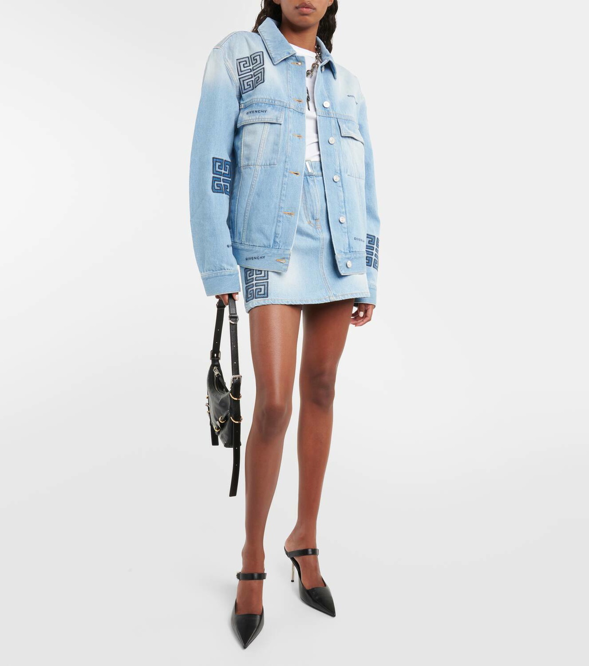 Givenchy 4G embroidered denim jacket Givenchy
