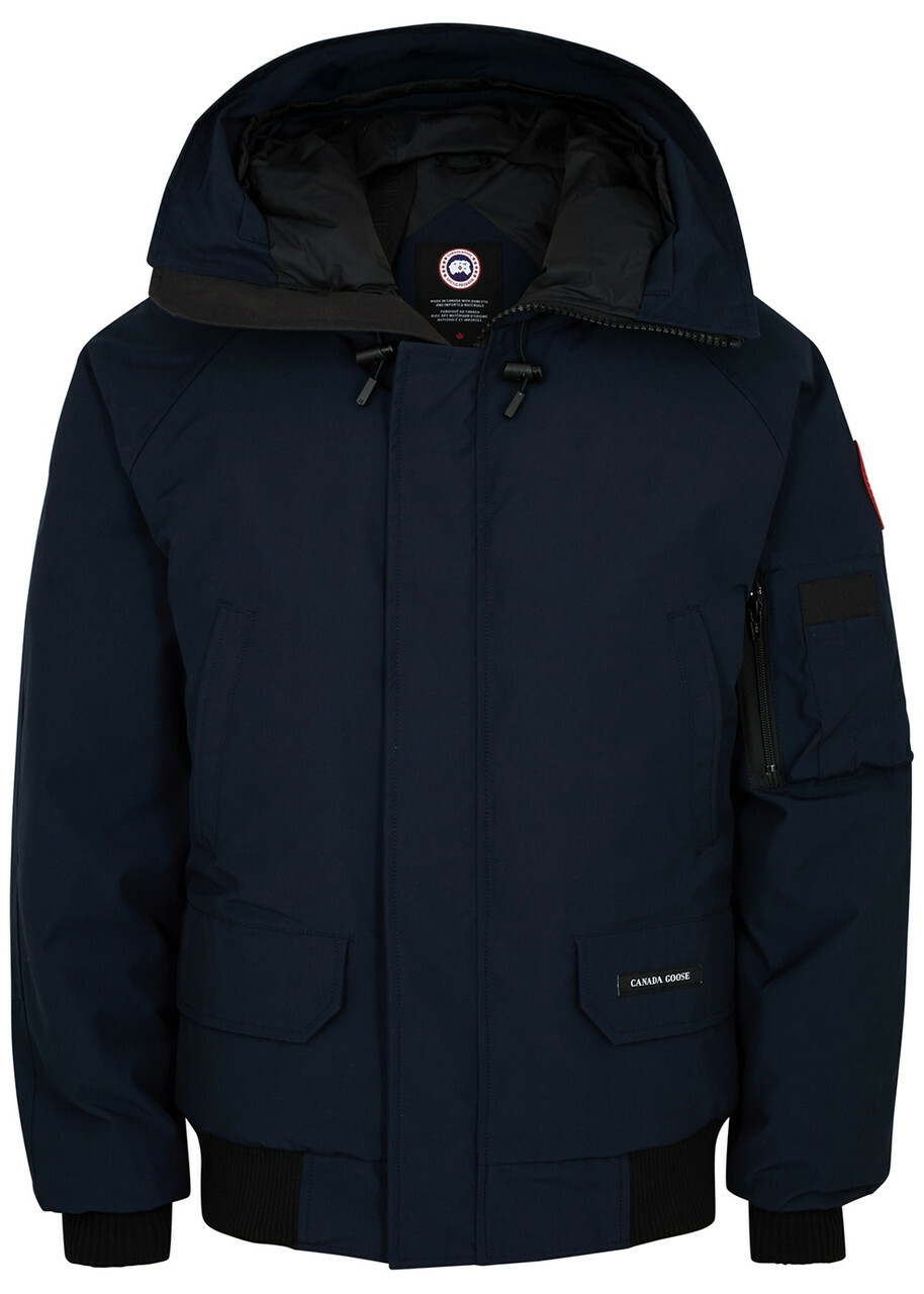 Canada Goose Chilliwack Navy Arctic-Tech Bomber Jacket, Navy, Bomber ...