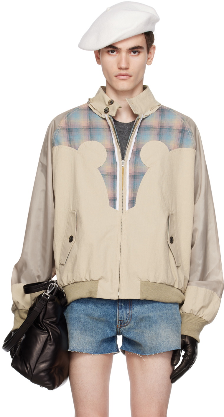 Maison Margiela Beige Décortiqué Bomber Jacket Maison Margiela