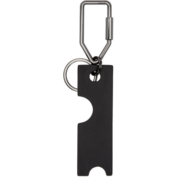 Off-White Black Logo Label Keychain Off-White