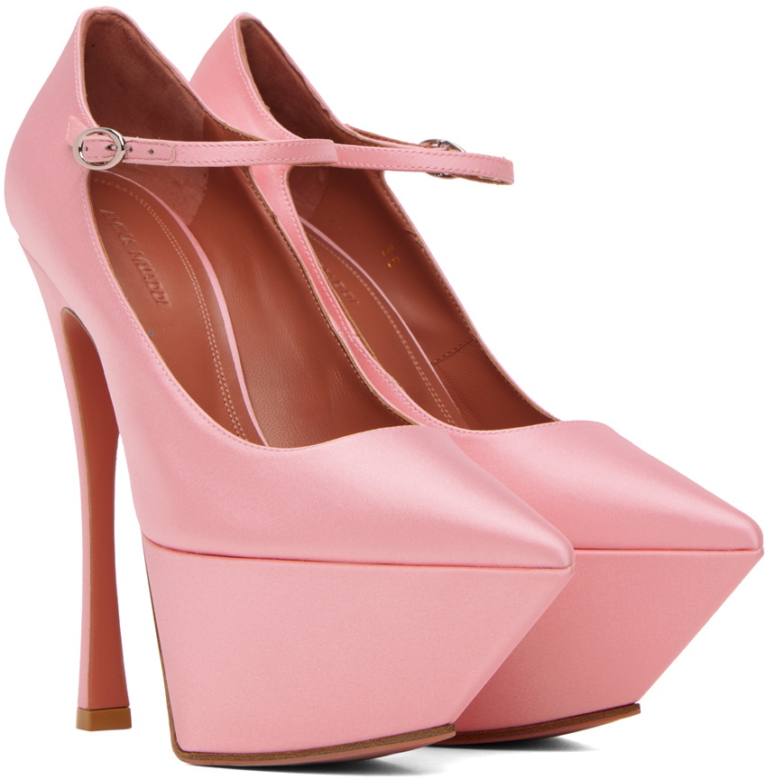 Amina Muaddi Pink Yigit Pumps Amina Muaddi