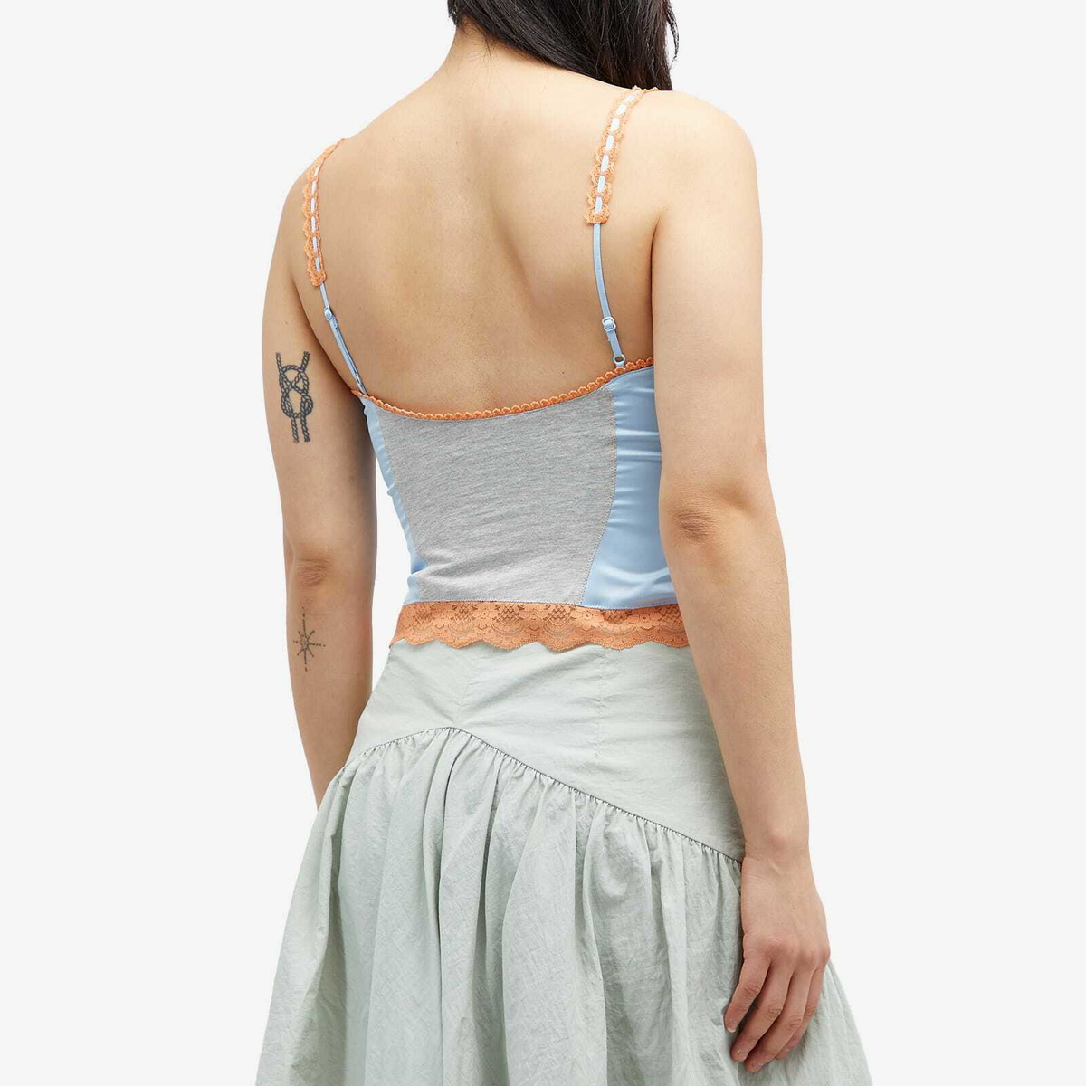 Danielle Guizio Women's Seely Corset Top in Powder Danielle Danielle Guizio Women's Seely Corset Top in Powder Danielle