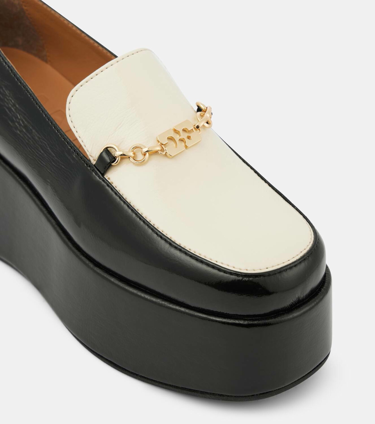 Ganni Faux leather platform loafers GANNI