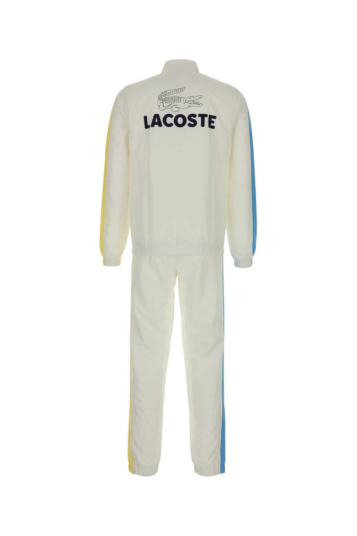 Lacoste White Polyester Tracksuit Lacoste