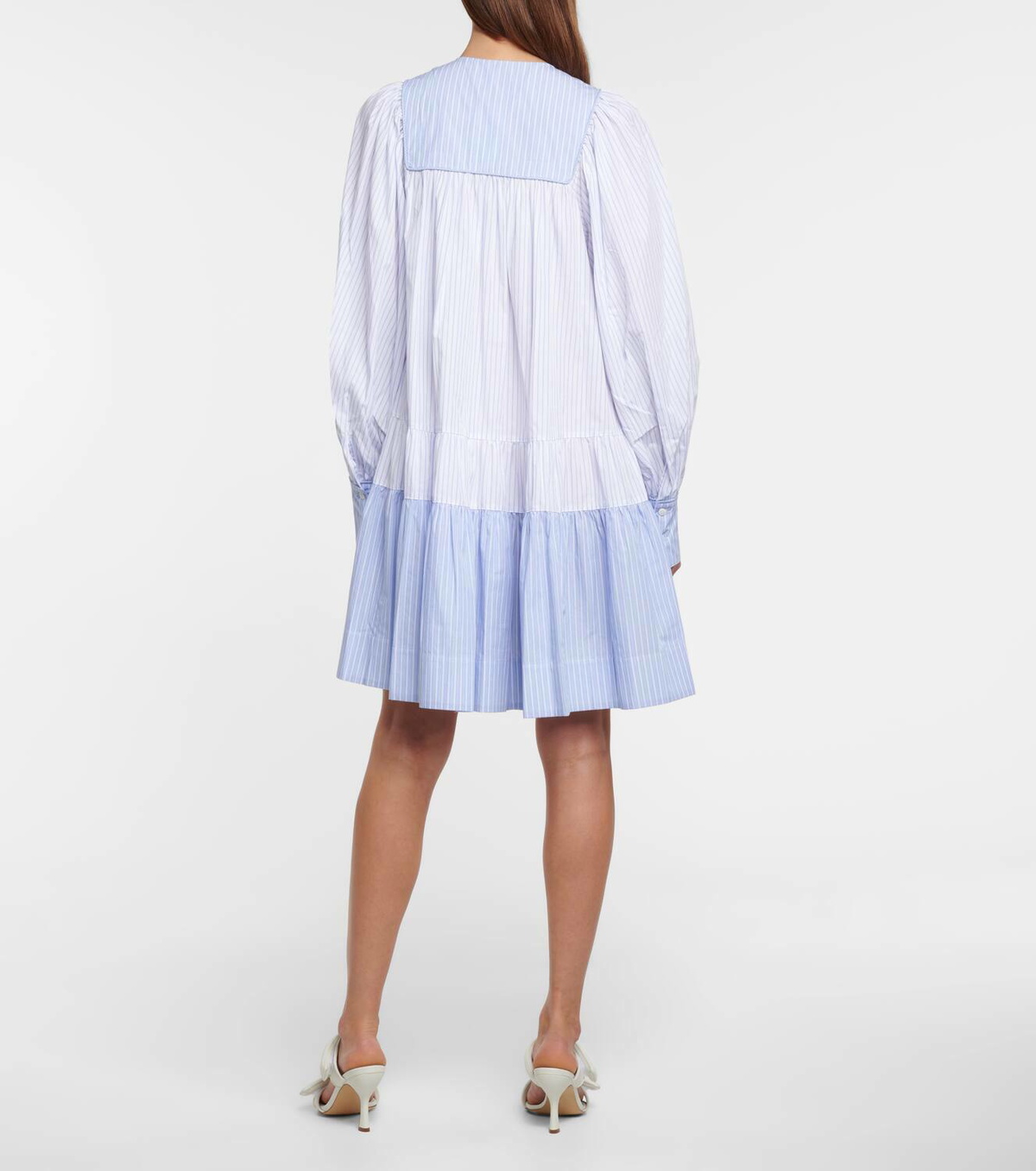 Lee Mathews Diana striped cotton maxi dress Lee Mathews