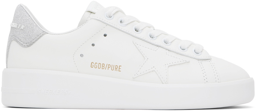 Golden Goose White Purestar Sneakers Golden Goose Deluxe Brand