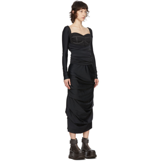 Sunnei Black Band Dress Sunnei