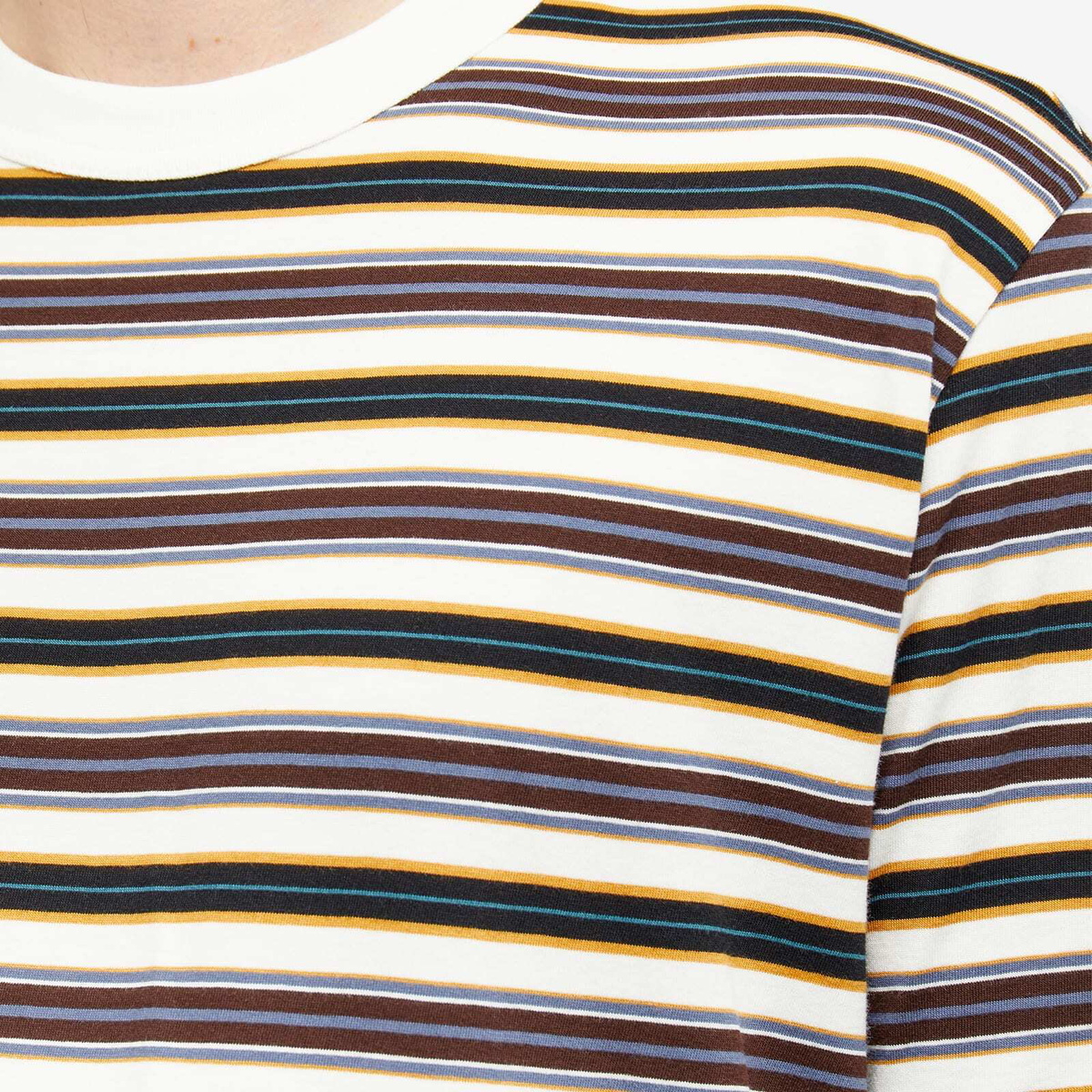 Paul Smith Men's Stripe T-Shirt in White Paul Smith Paul Smith Men's Stripe T-Shirt in White Paul Smith