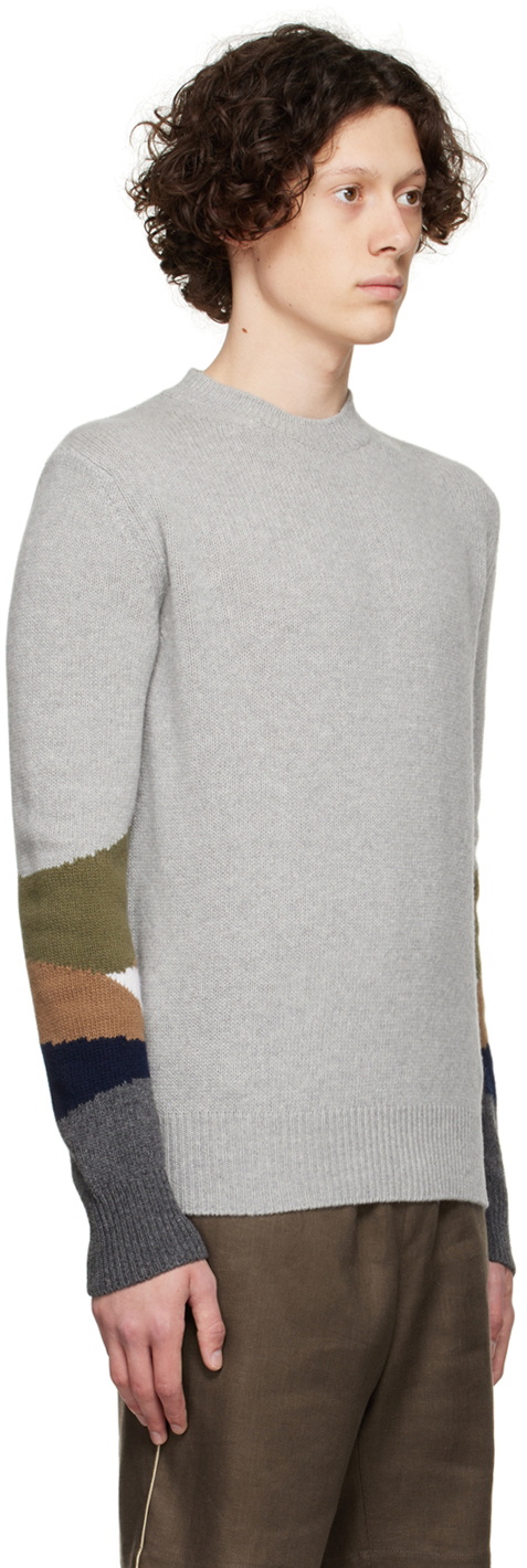 Herno Gray Wool Sweater Herno