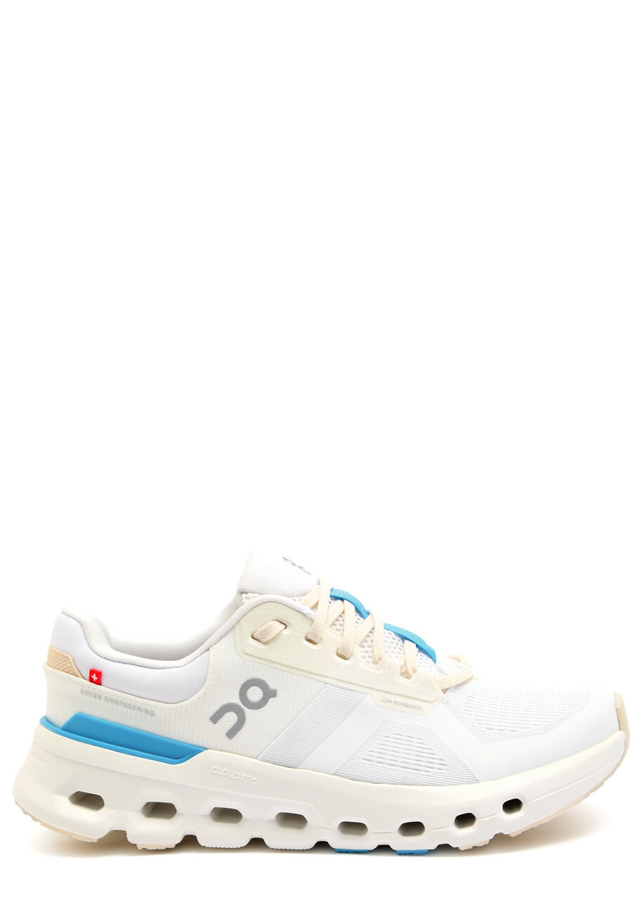 ON Cloud Runner 2 Panelled Mesh Sneakers Blue And White On