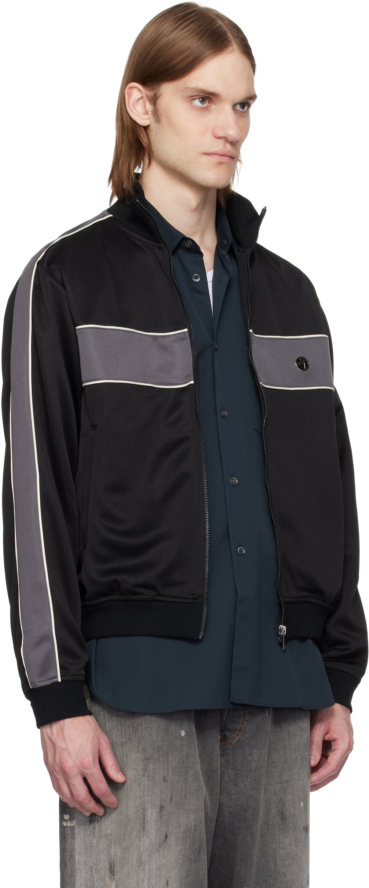 AMBUSH Black Paneled Track Jacket Ambush