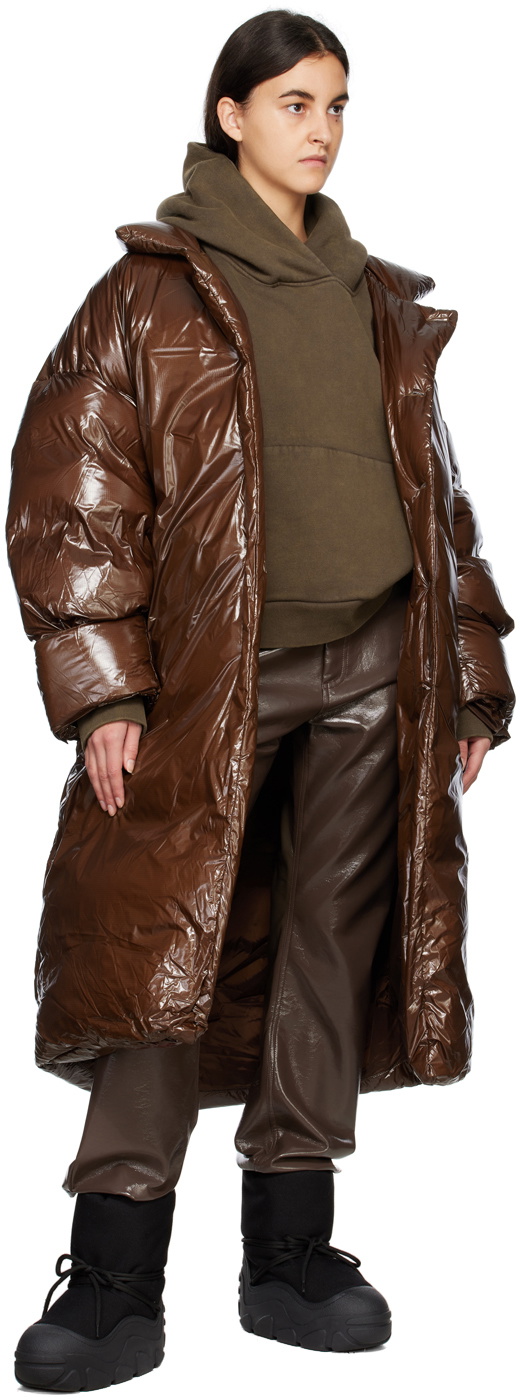 Entire Studios Brown RBI Down Coat Entire Studios