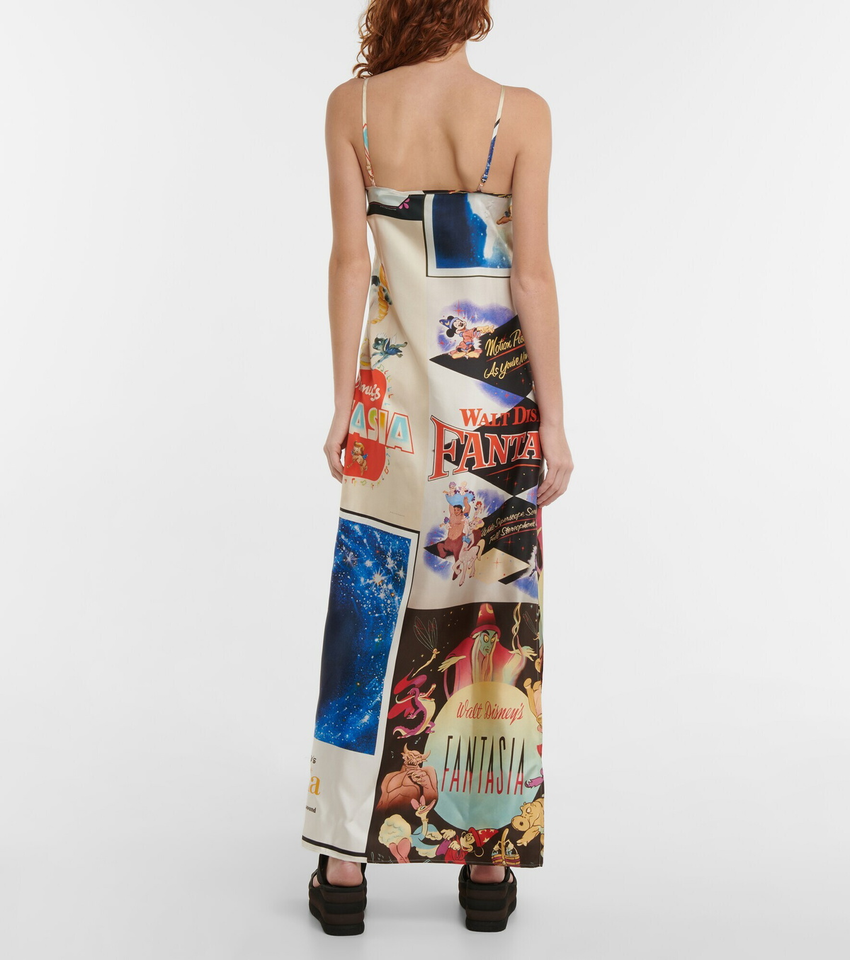 Stella Mccartney X Disney® Printed Silk Twill Maxi Dress Stella Mccartney