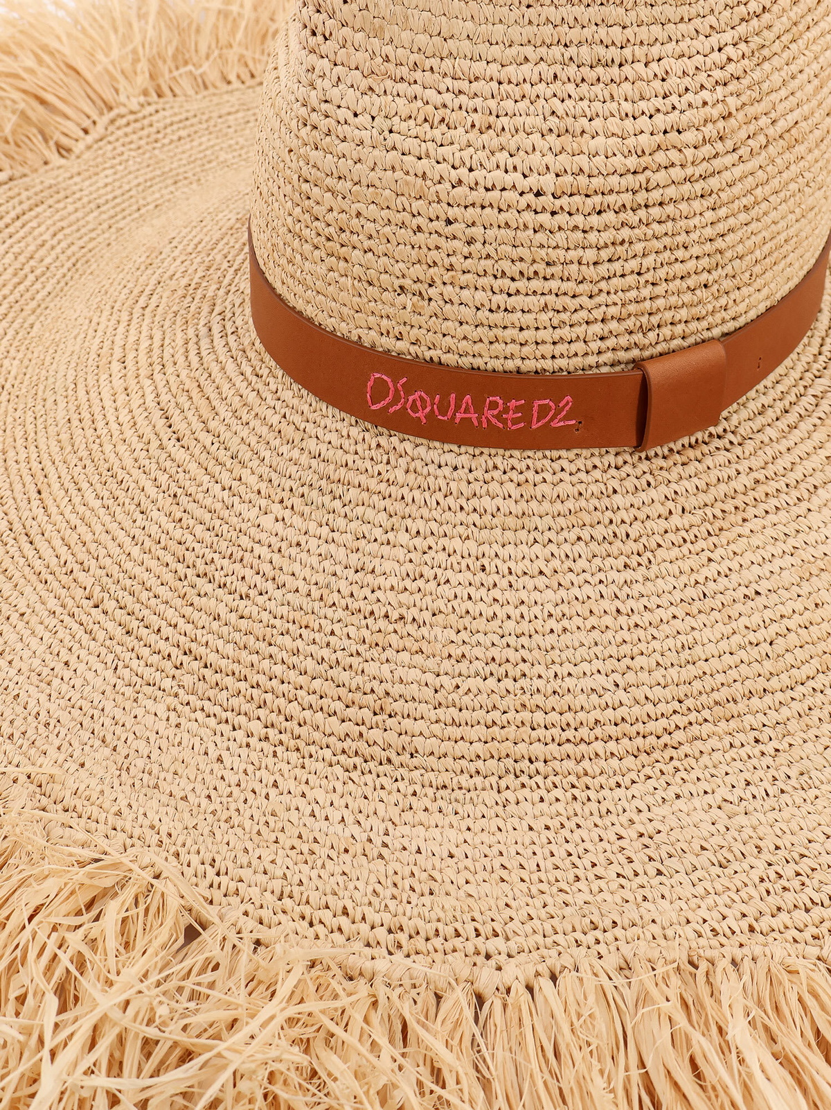 Dsquared2 Summer Lovers Natural Rafia Hat Dsquared2