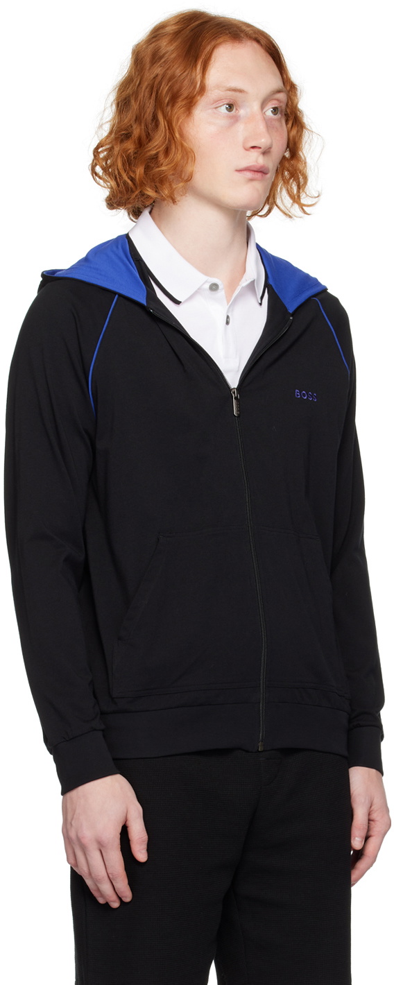 BOSS Black Embroidered Hoodie BOSS