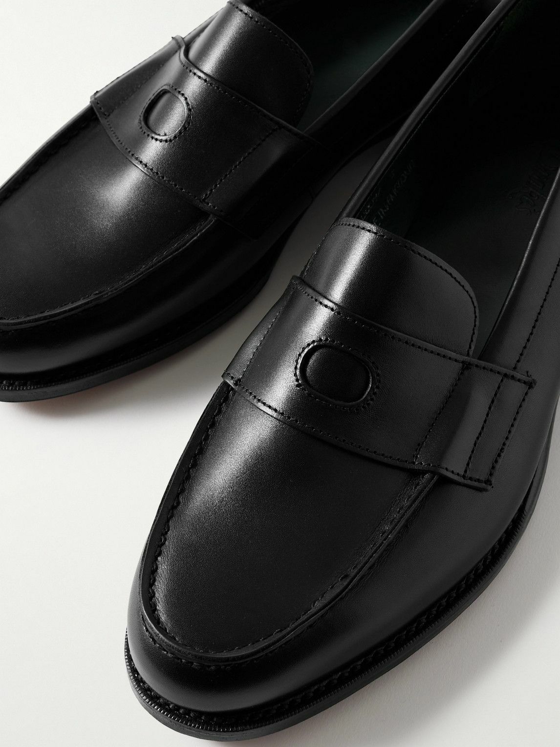 Drake's - Charles Leather Penny Loafers - Black Drake's