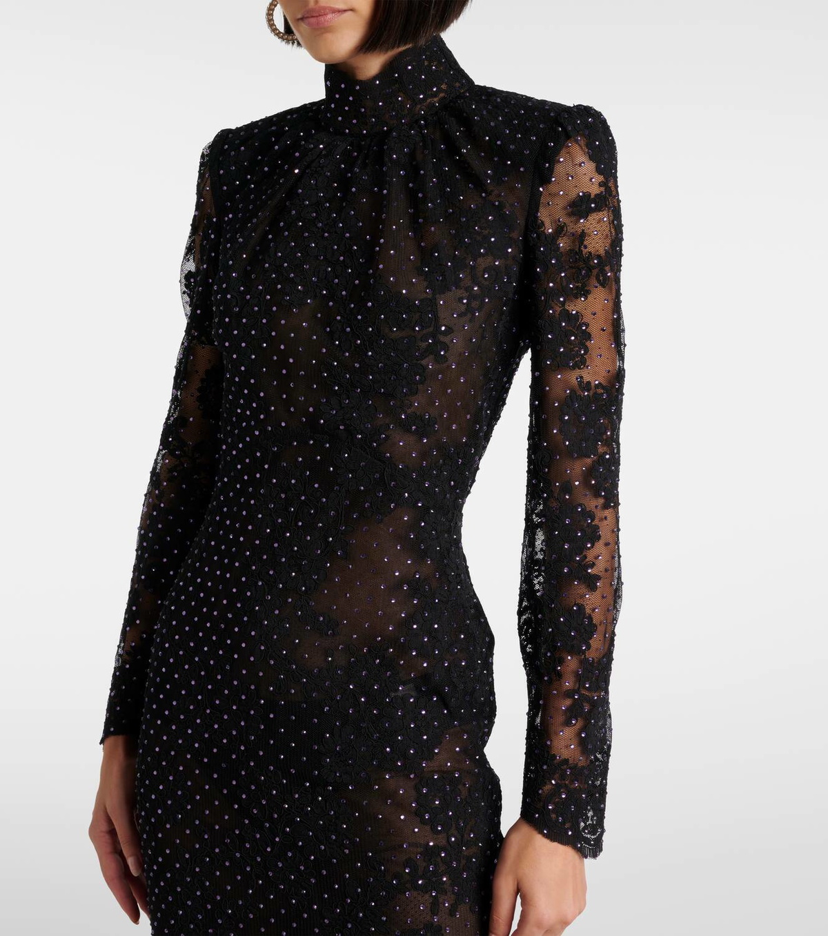 Self-Portrait Embellished lace gown Self-Portrait