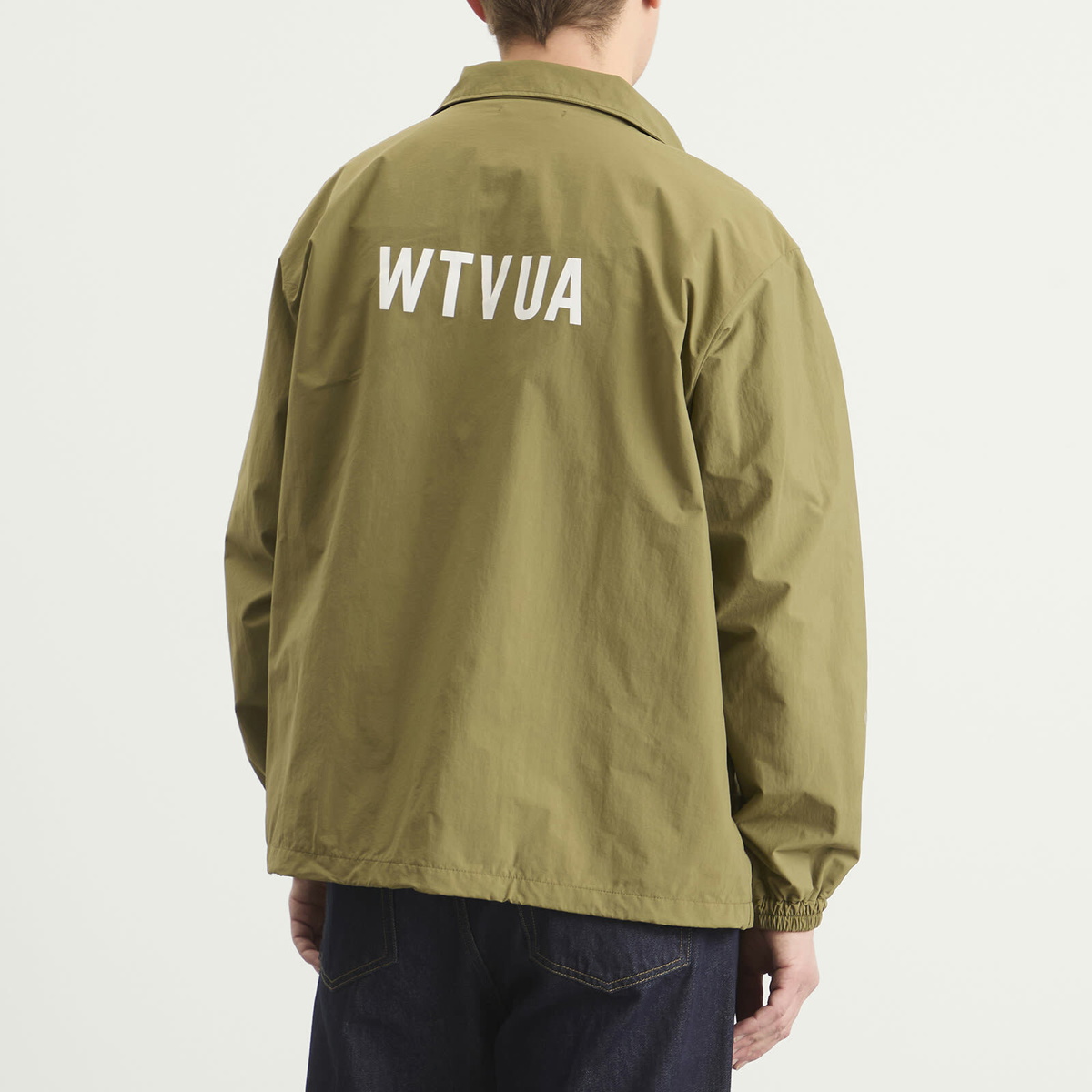WTAPS Men's Pertex Logo Track Jacket in Olive Drab WTAPS