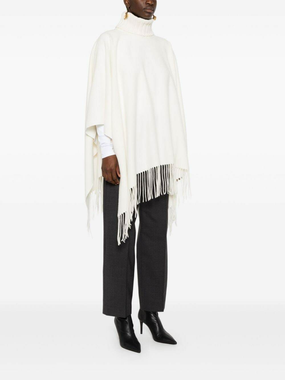 FABIANA FILIPPI - Wool And Silk Blend Cape Fabiana Filippi
