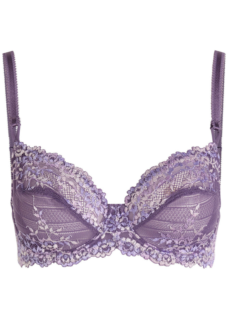 Wacoal Embrace Embroidered Lace Underwired bra Purple Wacoal