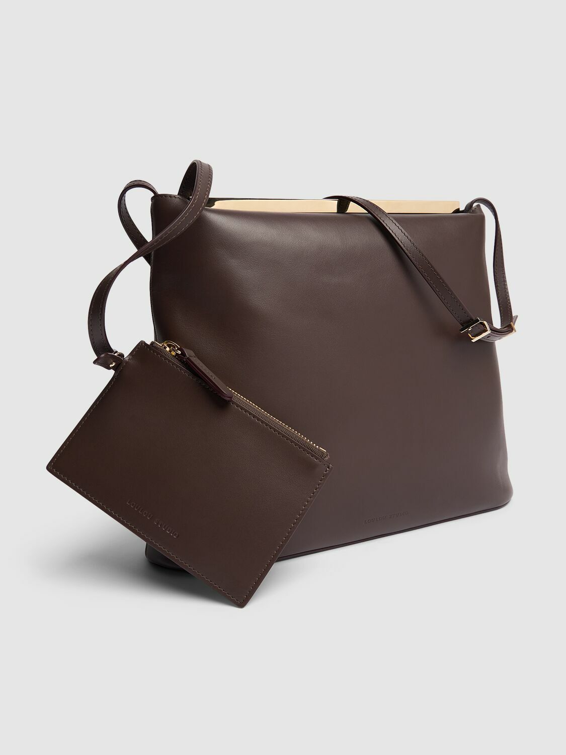 LOULOU STUDIO Linda Leather Shoulder Bag Loulou Studio