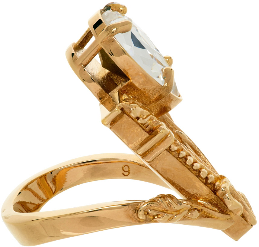 Versace Gold Virtus Ring Versace