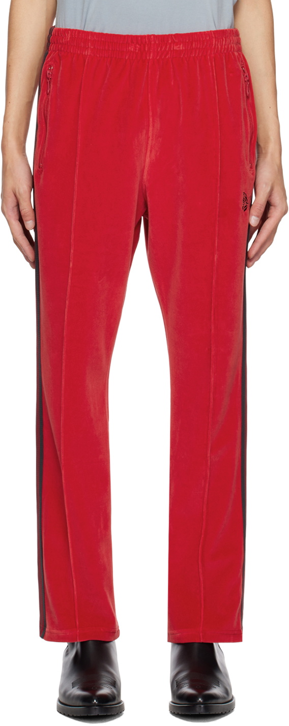 NEEDLES Red Narrow Track Pants Needles