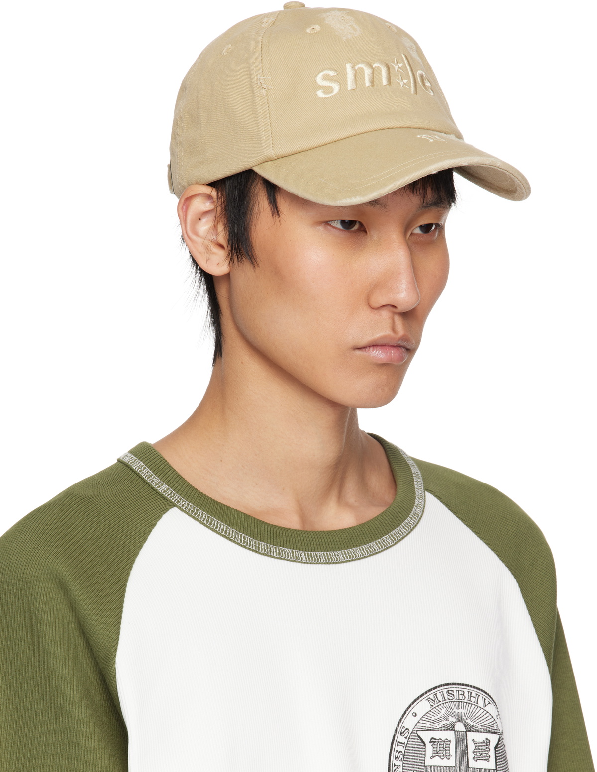 MISBHV Beige 'Smile' Cap MISBHV