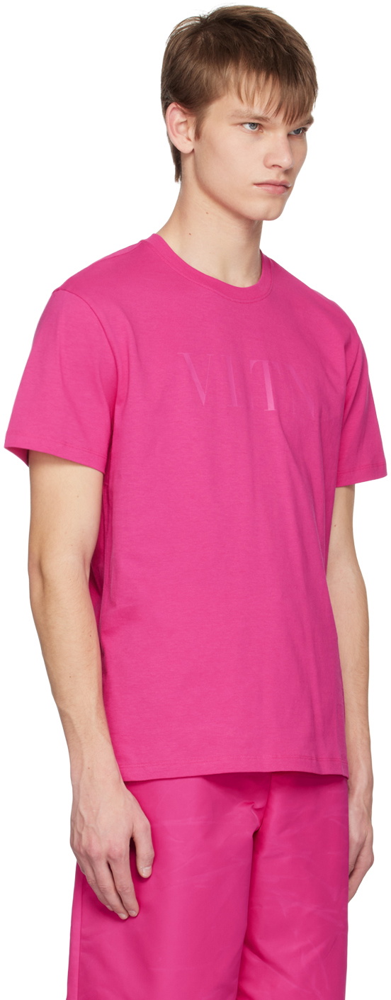 Valentino Pink Printed T-Shirt Valentino