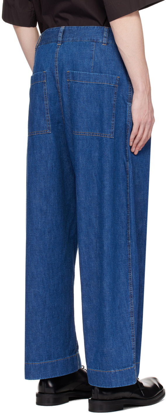 Studio Nicholson Indigo Four-Pocket Jeans Studio Nicholson