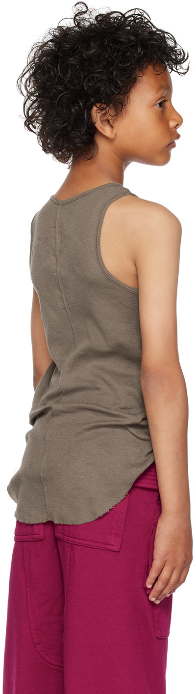 Rick Owens Kids Gray Basic Rib Tank Top Rick Owens