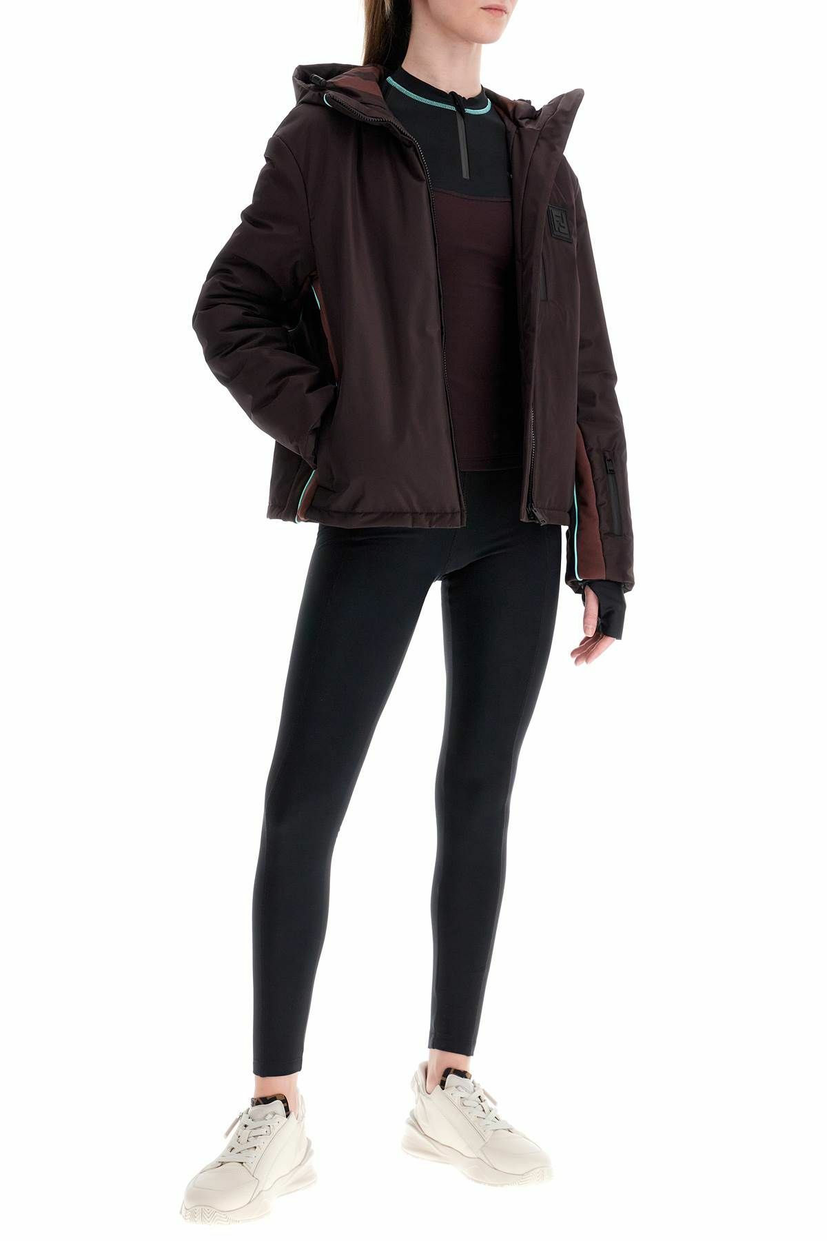 FENDI padded ski jacket for winter Purple Fendi