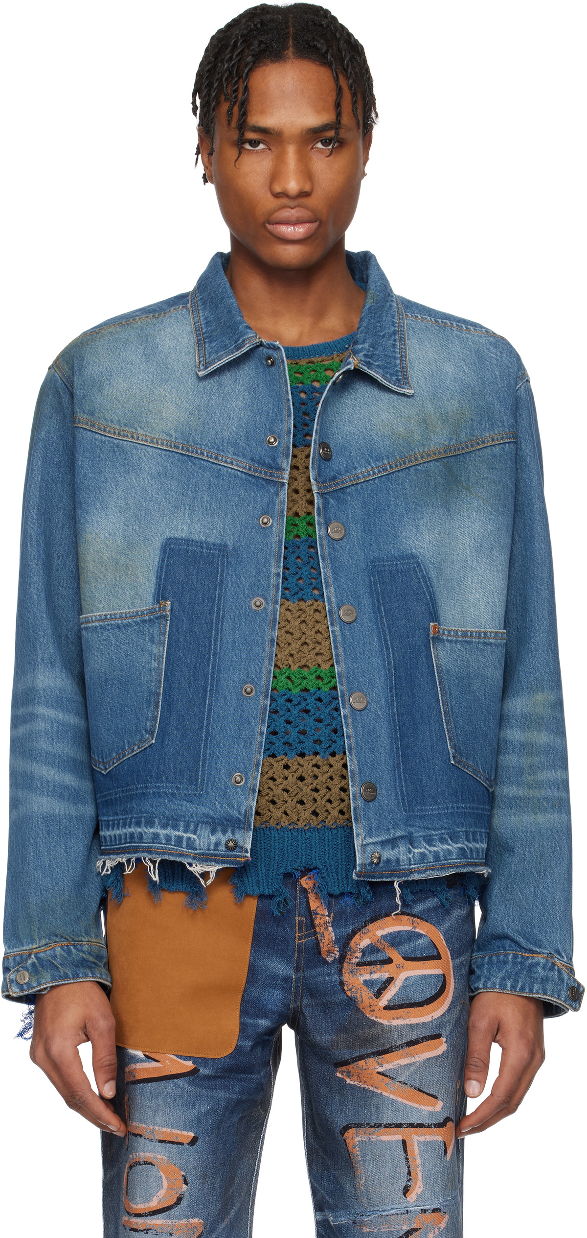 Andersson Bell Blue Rodeo Motorcycle Denim Jacket Andersson Bell
