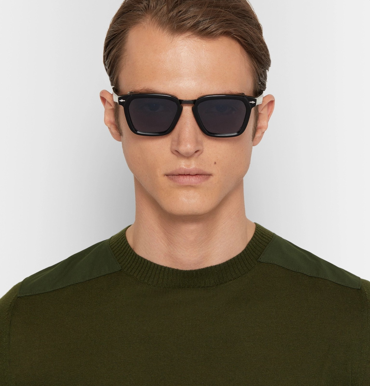 Jacques Marie Mage - Borodino Square-Frame Acetate and Titanium ...