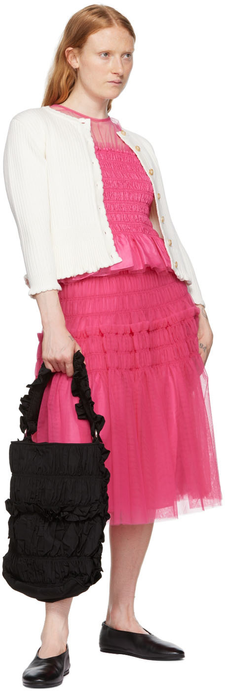 Molly Goddard Pink Ava Midi Skirt Molly Goddard