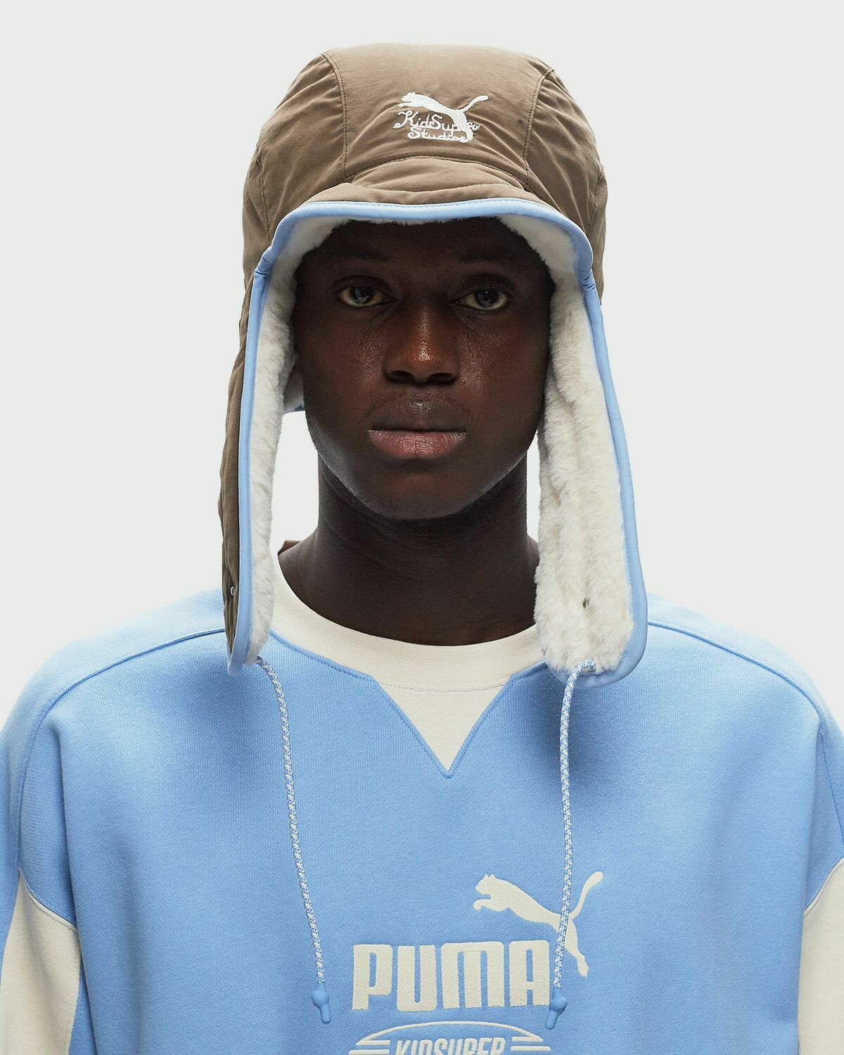 Puma X Kidsuper Trapper Cap Brown/Beige Hats Puma