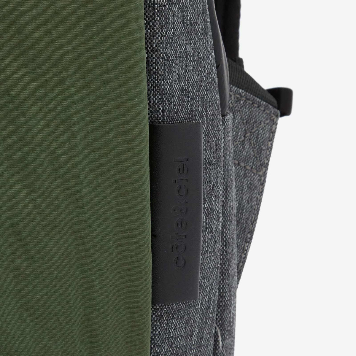 Cote&Ciel Isar Medium Backpack in Olive Green Cote & Ciel