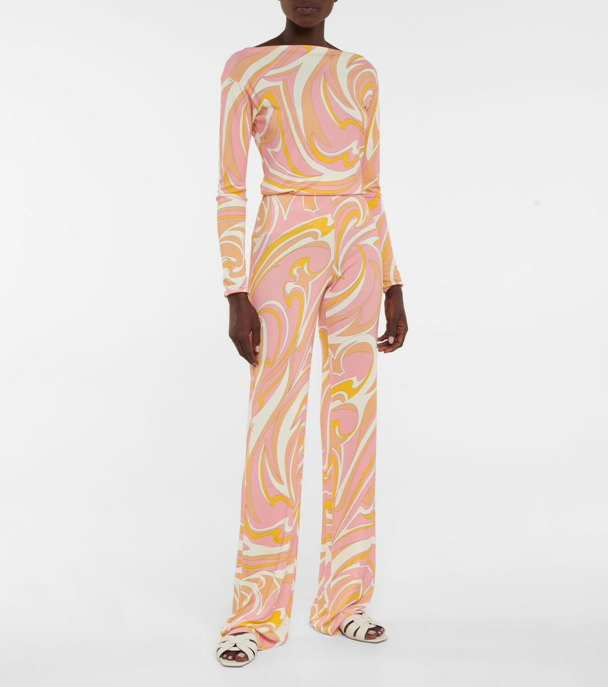Pucci Printed silk-blend top Emilio Pucci