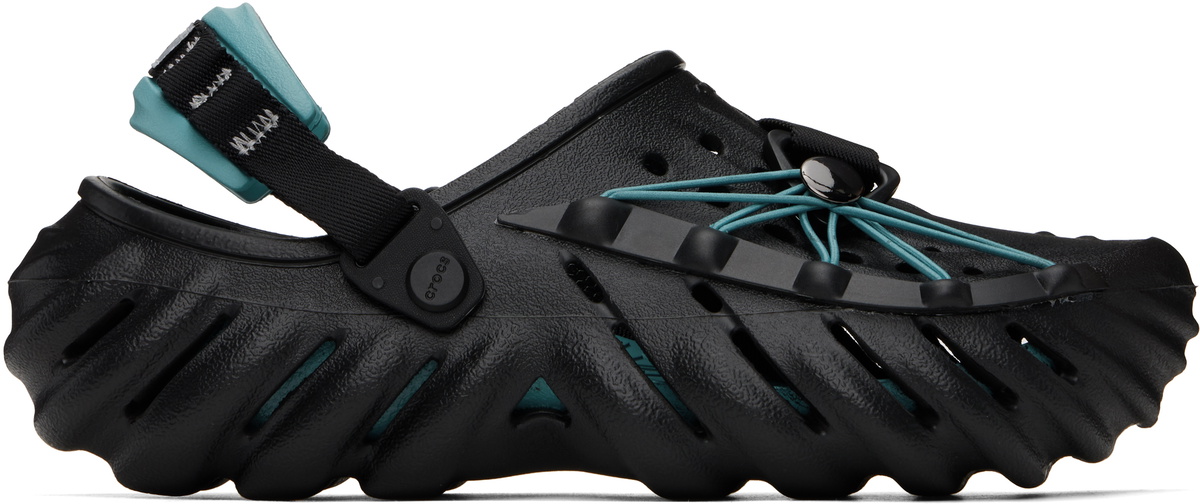 Crocs Black Echo Reflective Laces Clogs Crocs