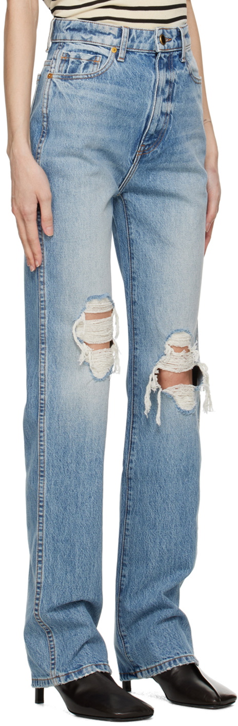 KHAITE Blue Danielle Jeans Khaite