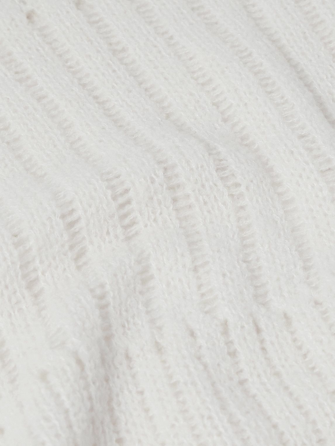 Rick Owens - Oversized Open-Knit Virgin Wool-Blend Sweater - Neutrals ...