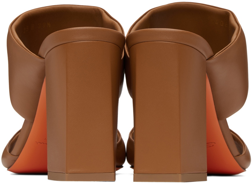 Santoni Brown Leather Heels Santoni