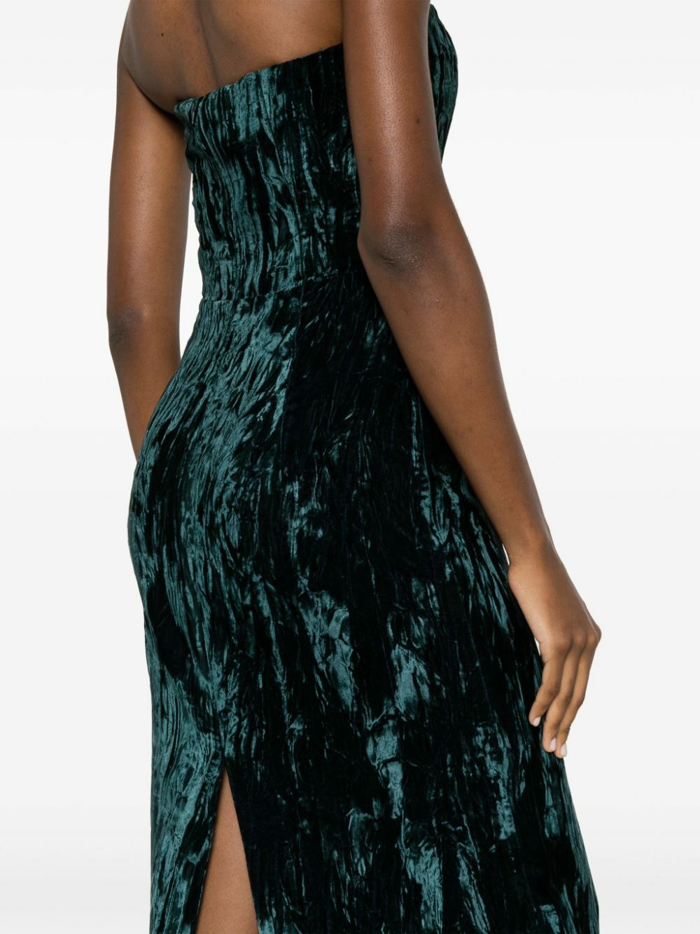 16Arlington Green Samare Feather Trim Velvet Gown 16Arlington