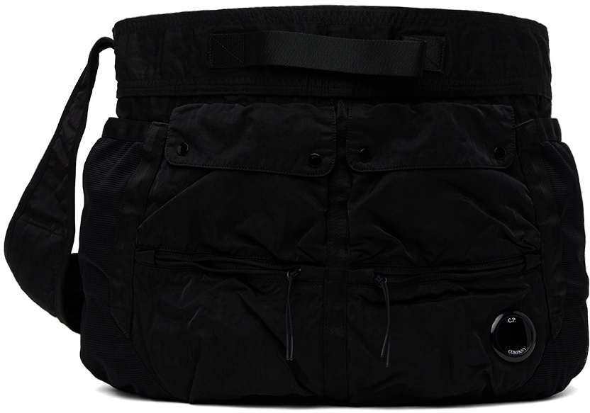 C.P. Company Black Nylon B Messenger Bag C.P. Company