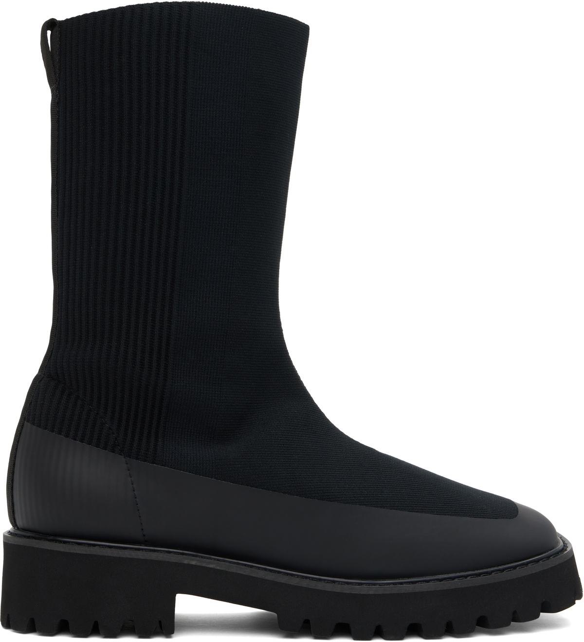 PLEATS PLEASE ISSEY MIYAKE Black Easy Knit Boots Pleats Please Issey Miyake