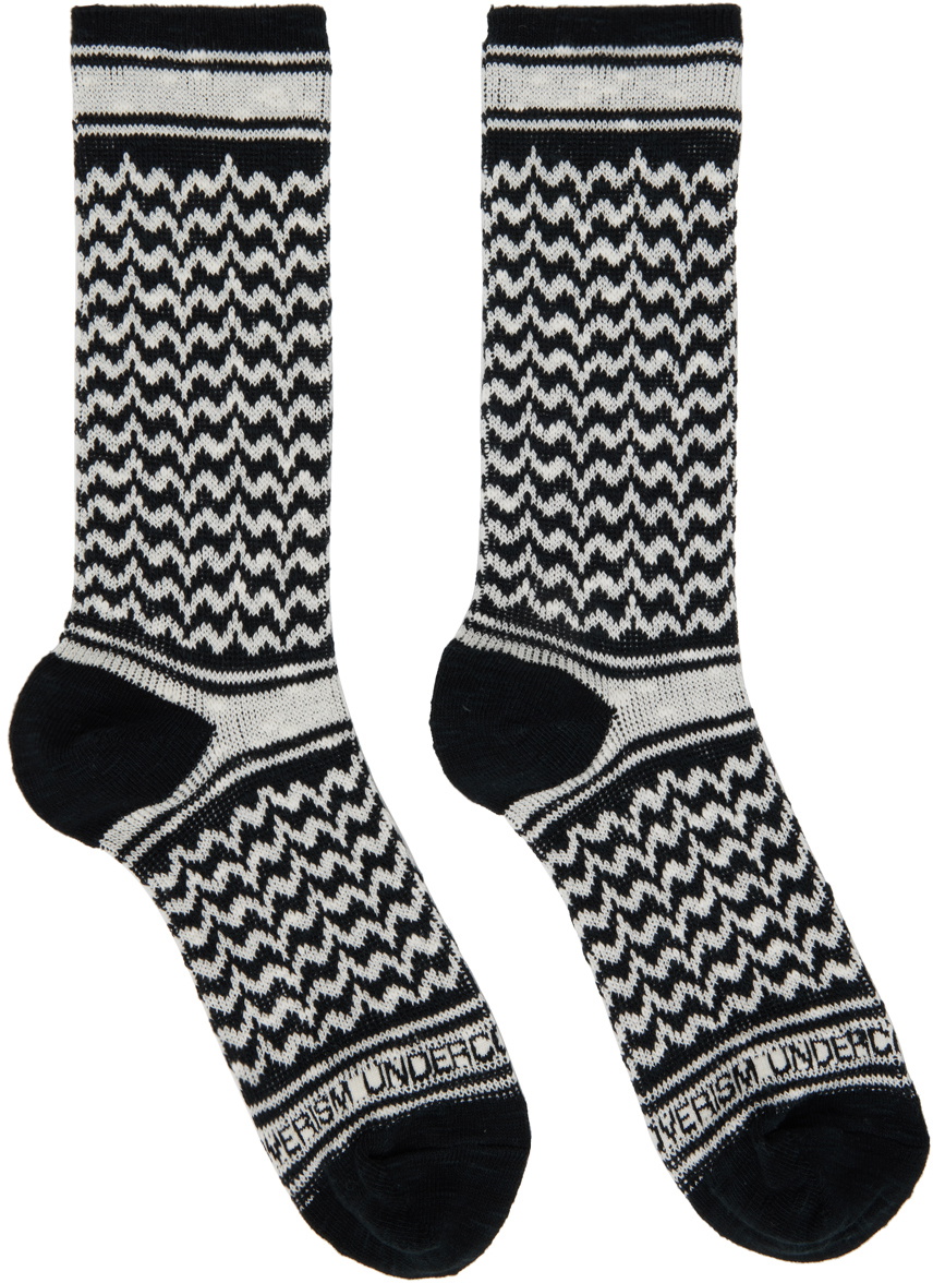 Undercoverism Black Striped Socks Undercoverism