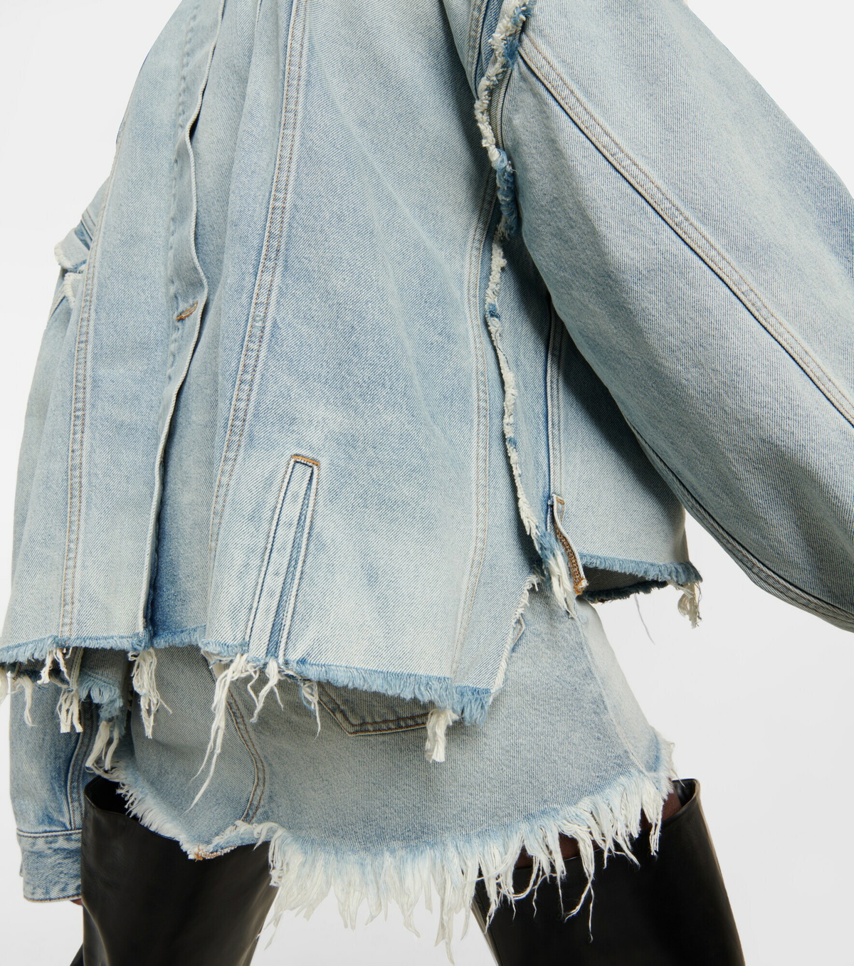 Balenciaga - Deconstructed oversized denim jacket Balenciaga