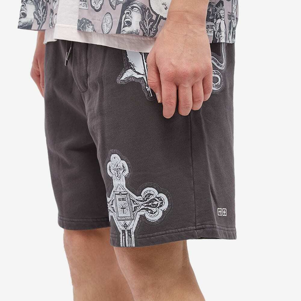Ksubi Men's Kut Out Jersey Trak Short in Faded Black Ksubi