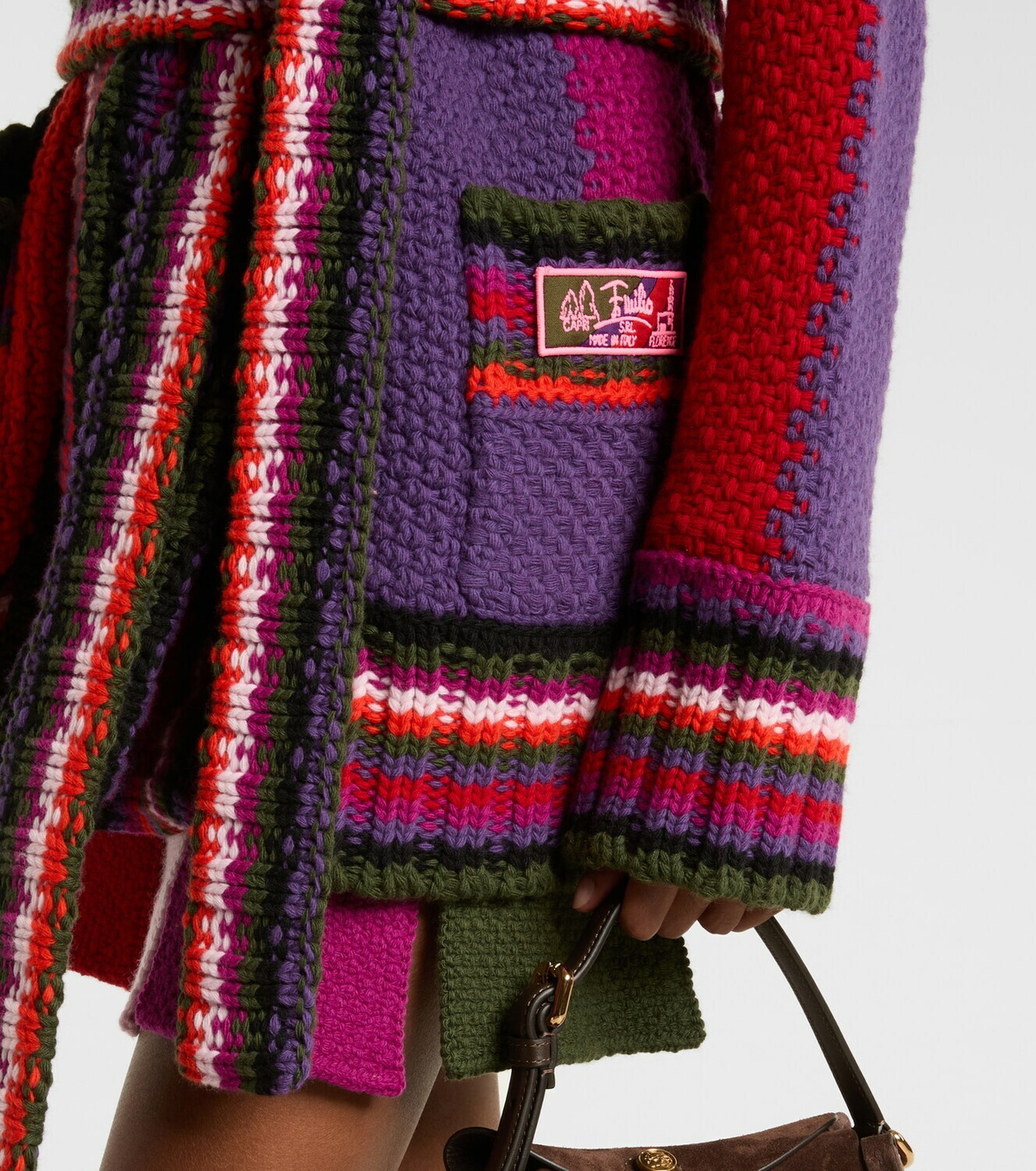 Pucci Striped wool wrap cardigan Emilio Pucci